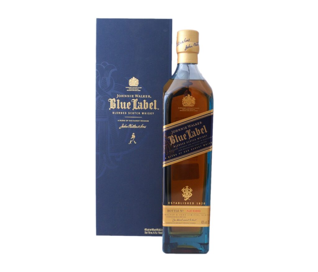 Johnnie Walker Whiskey Blue Label 750ml - Aurora Alimentos LLC